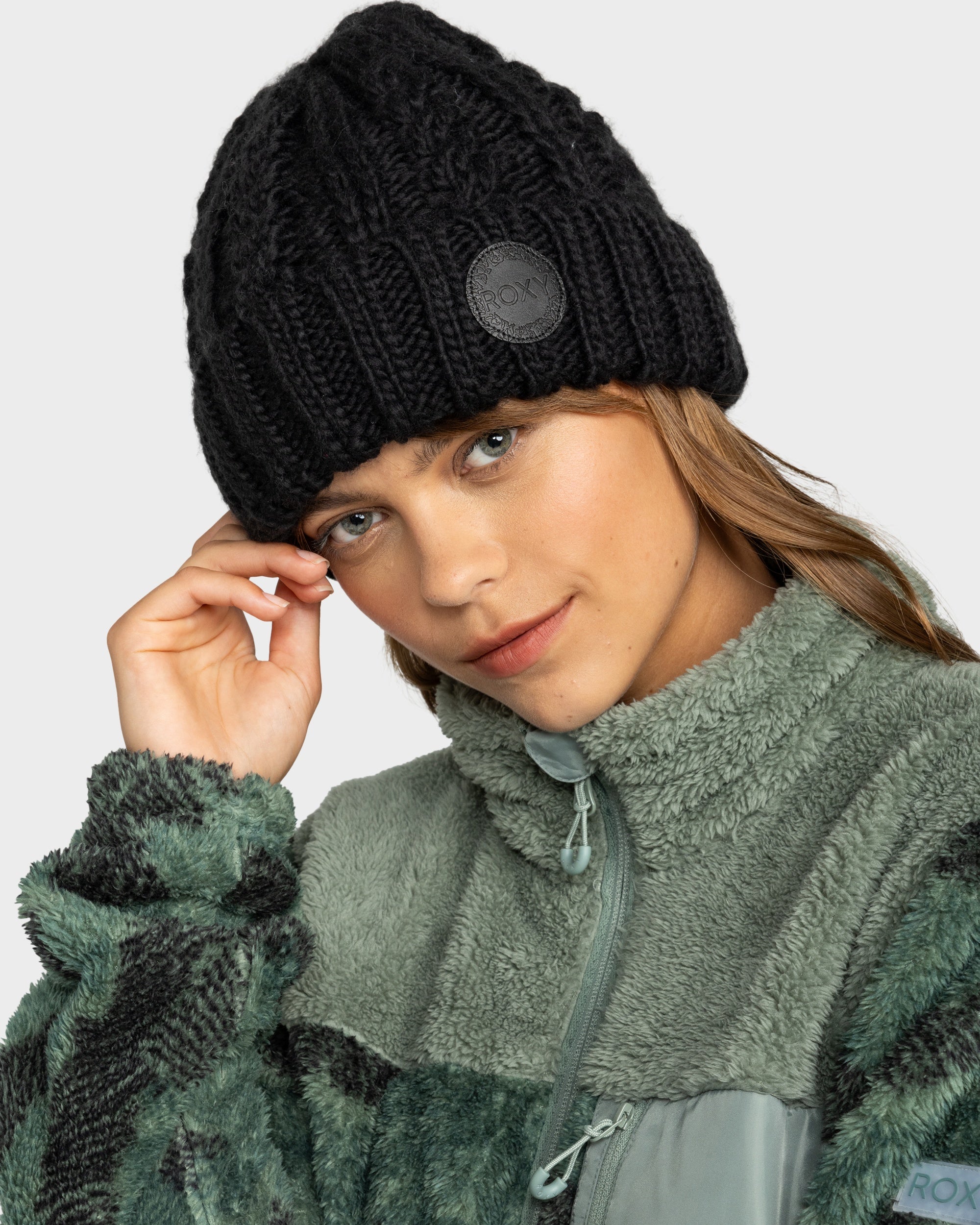 Womens Tram Cuff Beanie - TRUE BLACK | Roxy