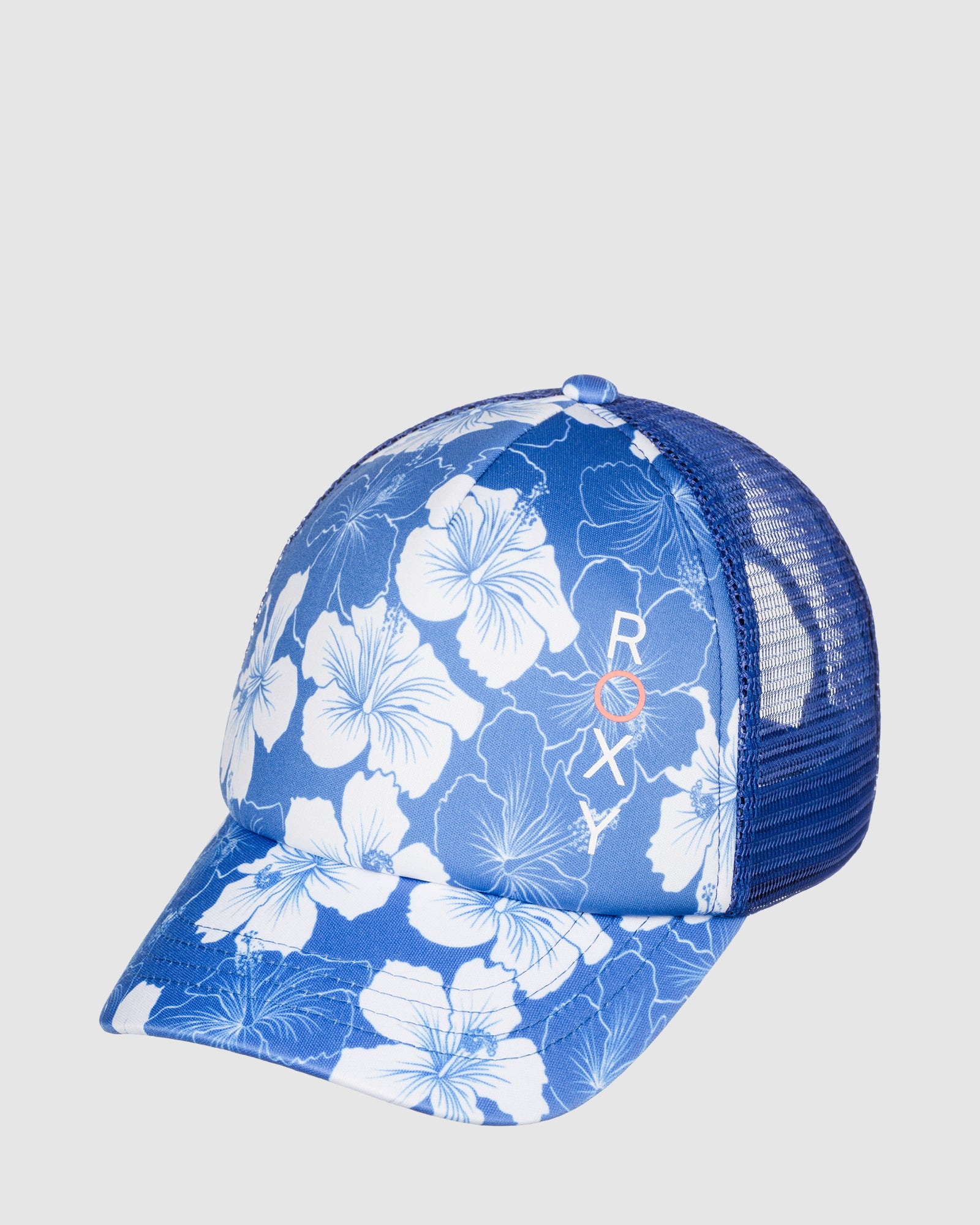 Girls 8-16 Honey Coconut Cap - NEBULAS BLUE HIPPY HIBISCUS | Roxy