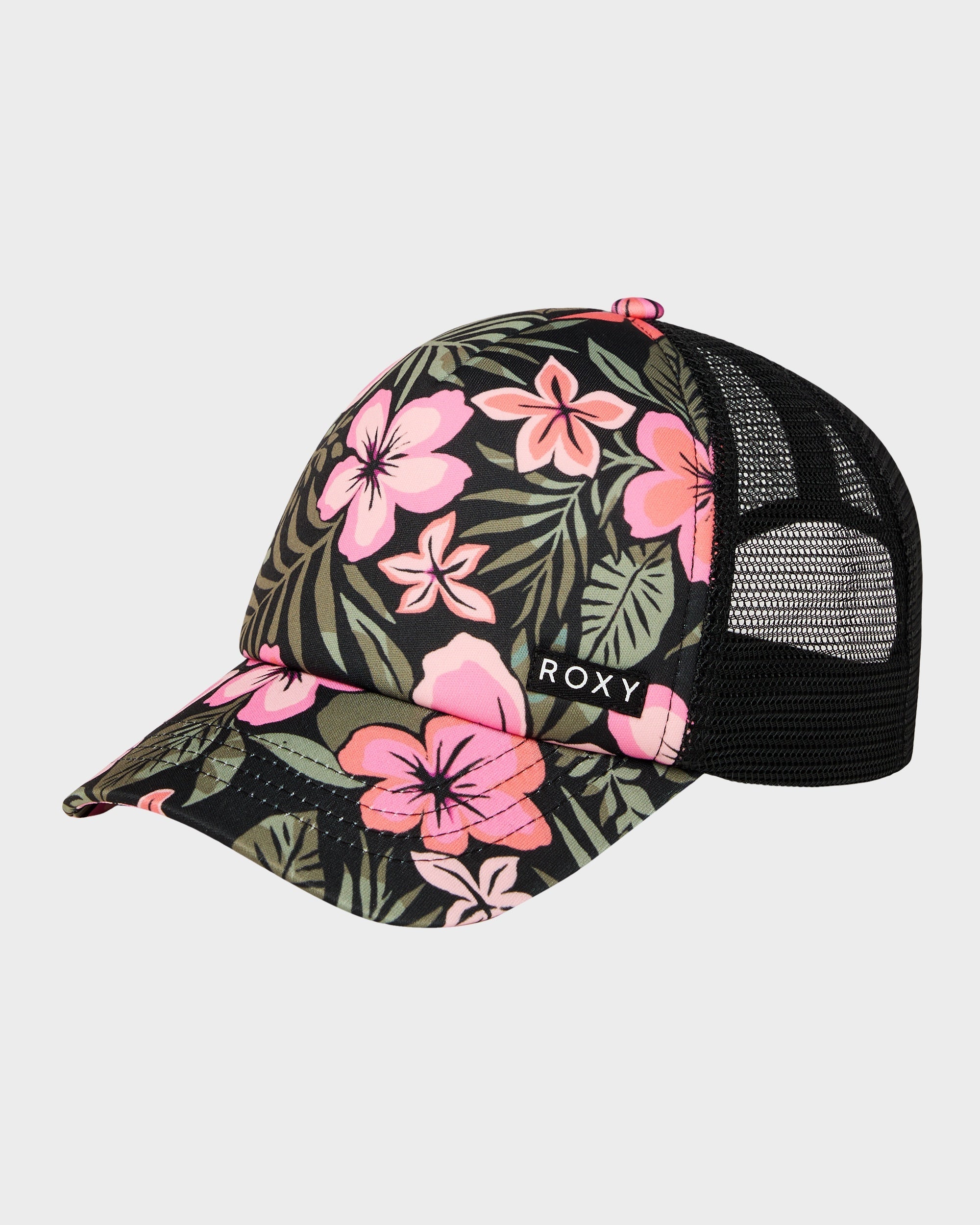 Girls Honey Coconut Trucker Cap - ANTHRACITE FEARLESS FLORAL | Roxy