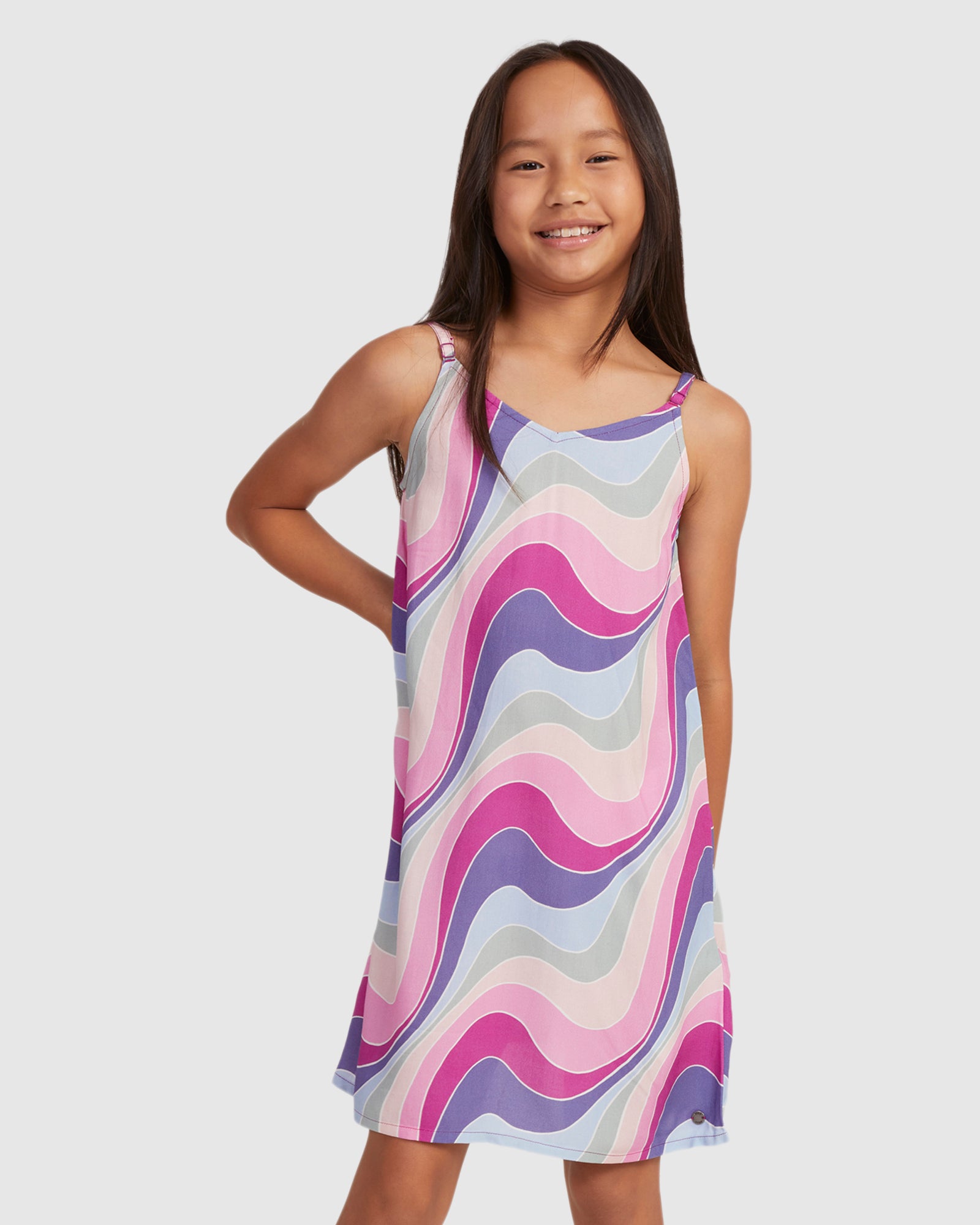 Girls Bombastic Love Dress - VIVID VIOLA CRUZ WASHED | Roxy