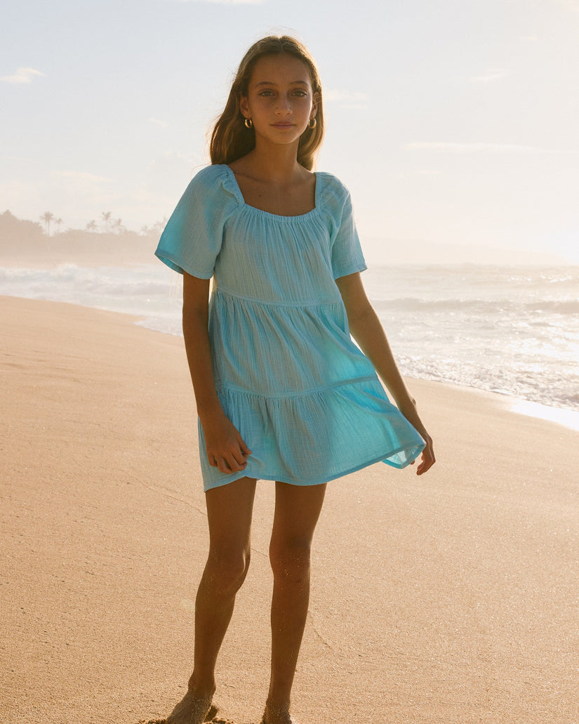 Girls 8-16 Pacific Pools Mini Dress - SKY BLUE | Roxy