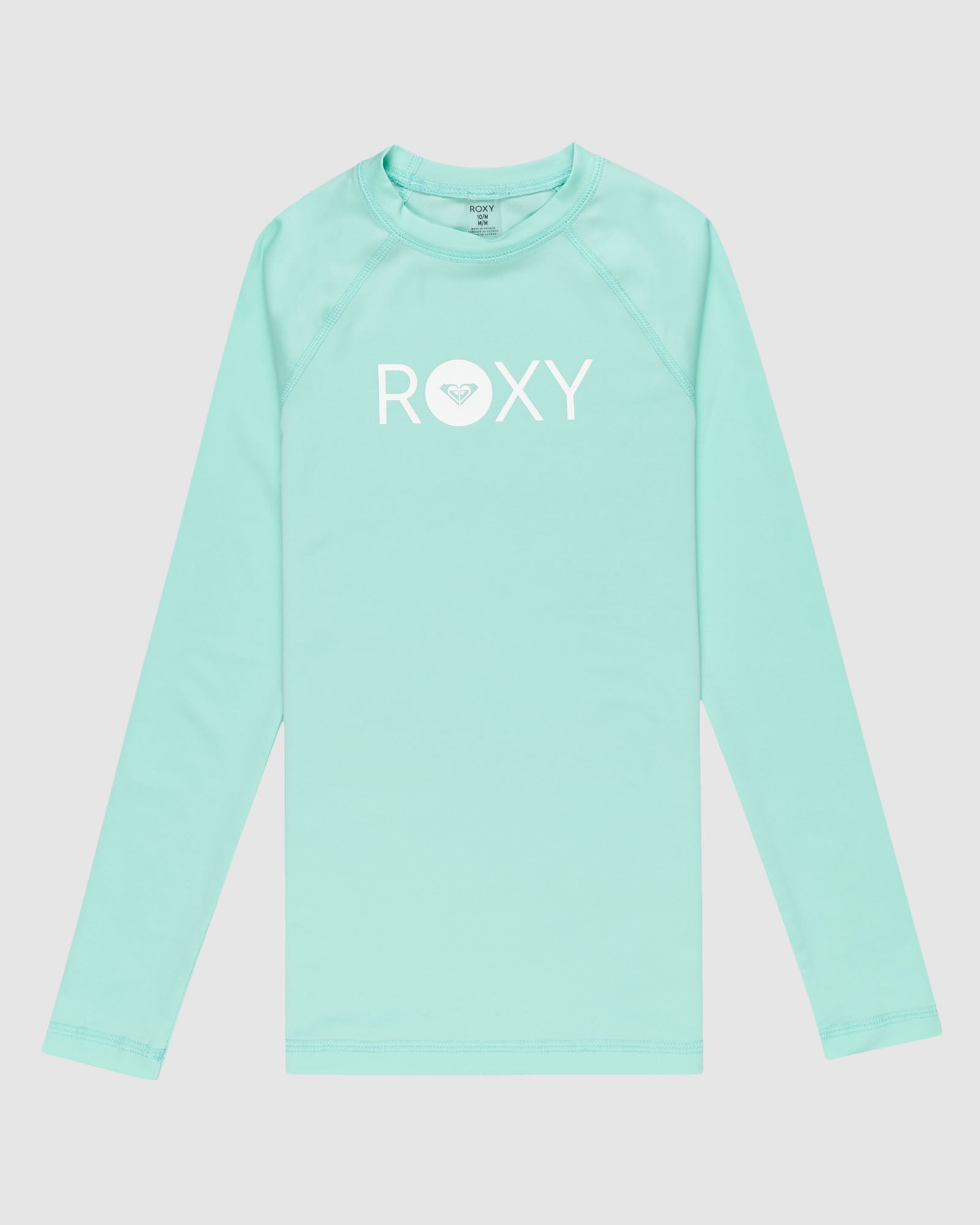 Girls 8-16 Essential Lycra Long Sleeve Rash Vest - BEACH GLASS | Roxy