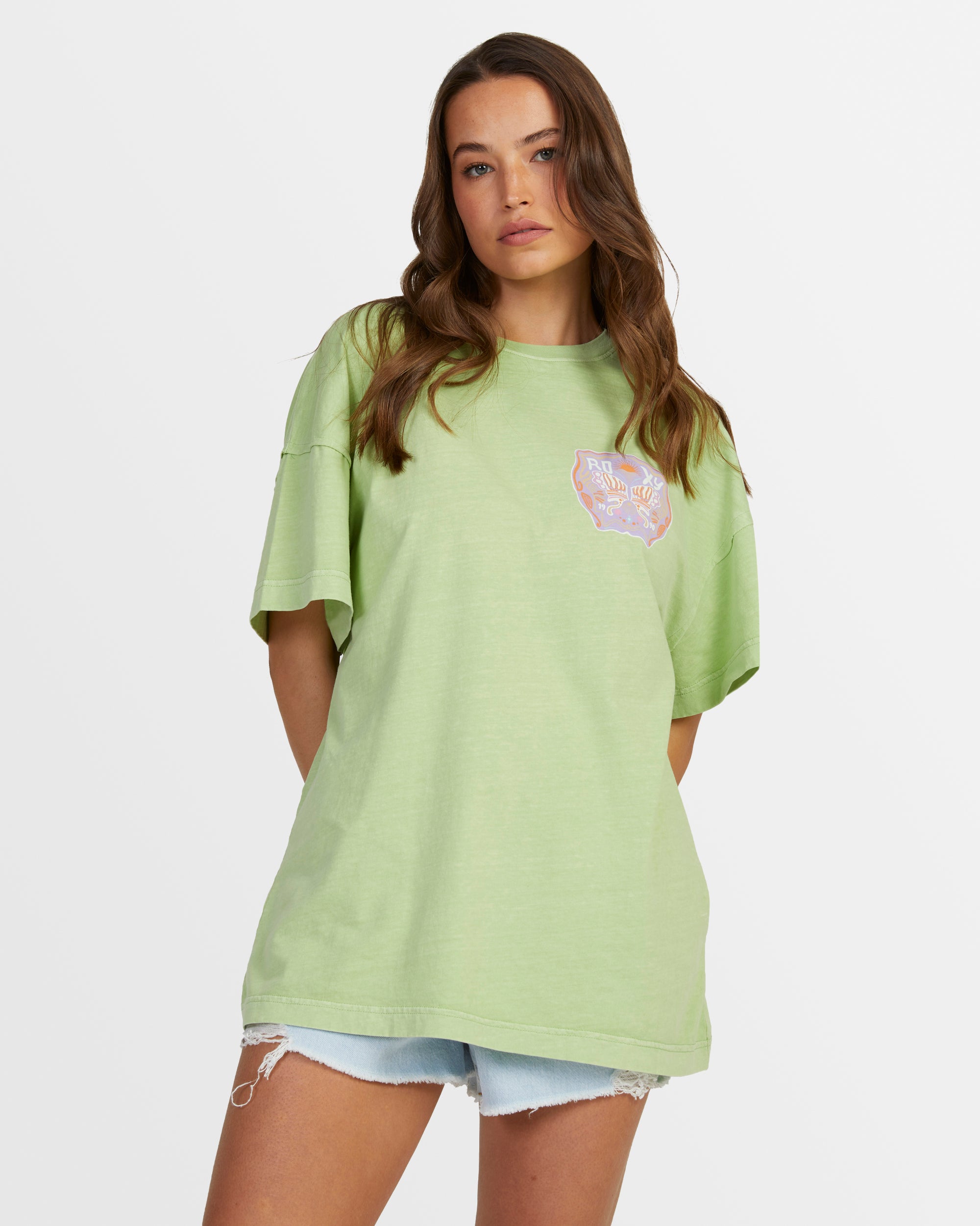 Womens Sweet Janis T-Shirt - JADE LIME | Roxy